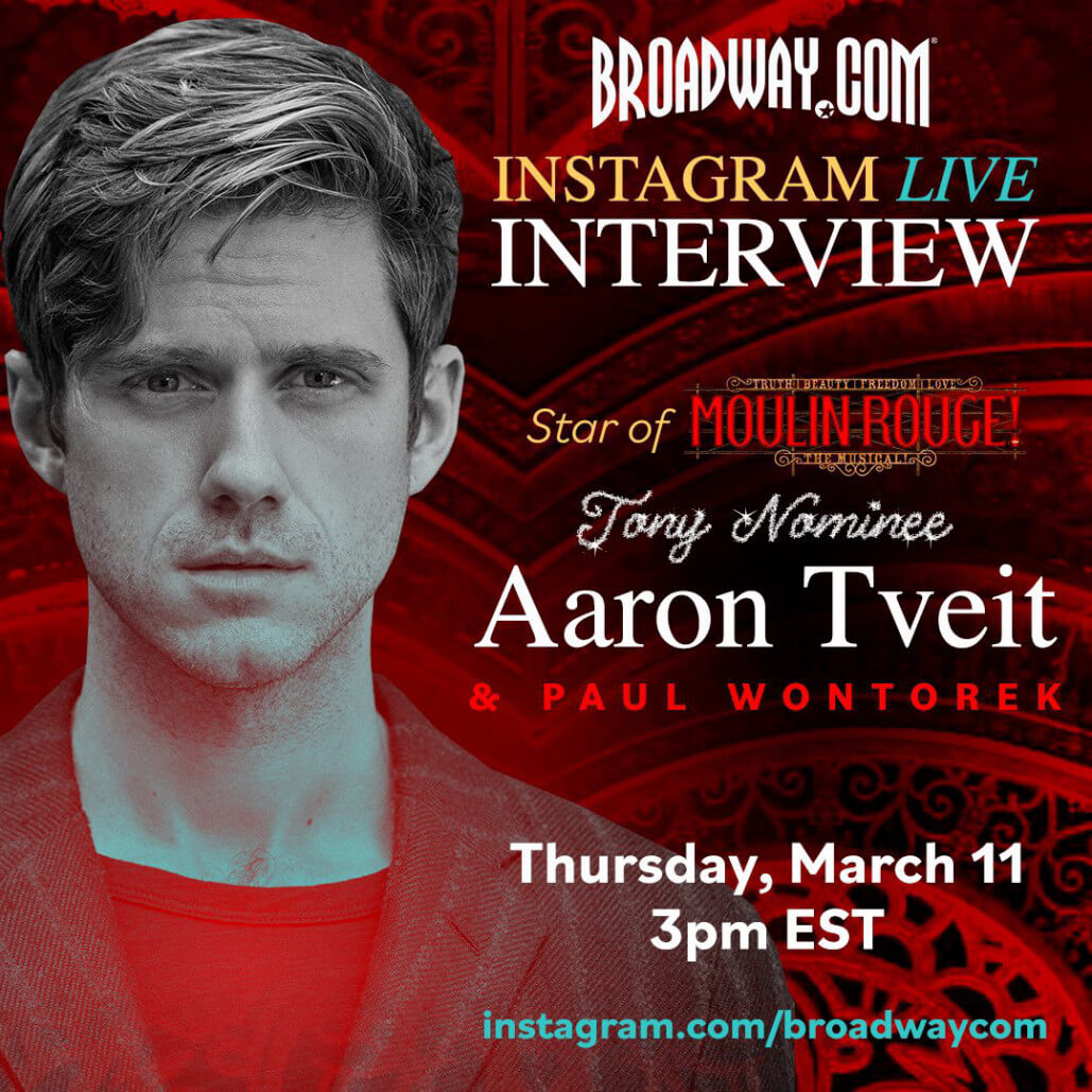 Broadway.com インスタライブインタビュー | Aaron Tveit Japan Unofficial Fan Site アーロン ...